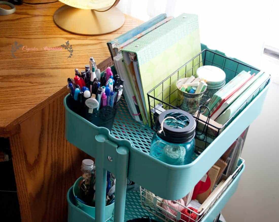 30+ Ways to Organize with a Utility Cart - The How-To Home