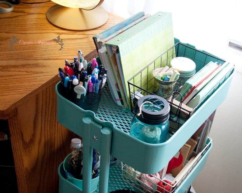 30+ Ways to Organize with a Utility Cart - The How-To Home