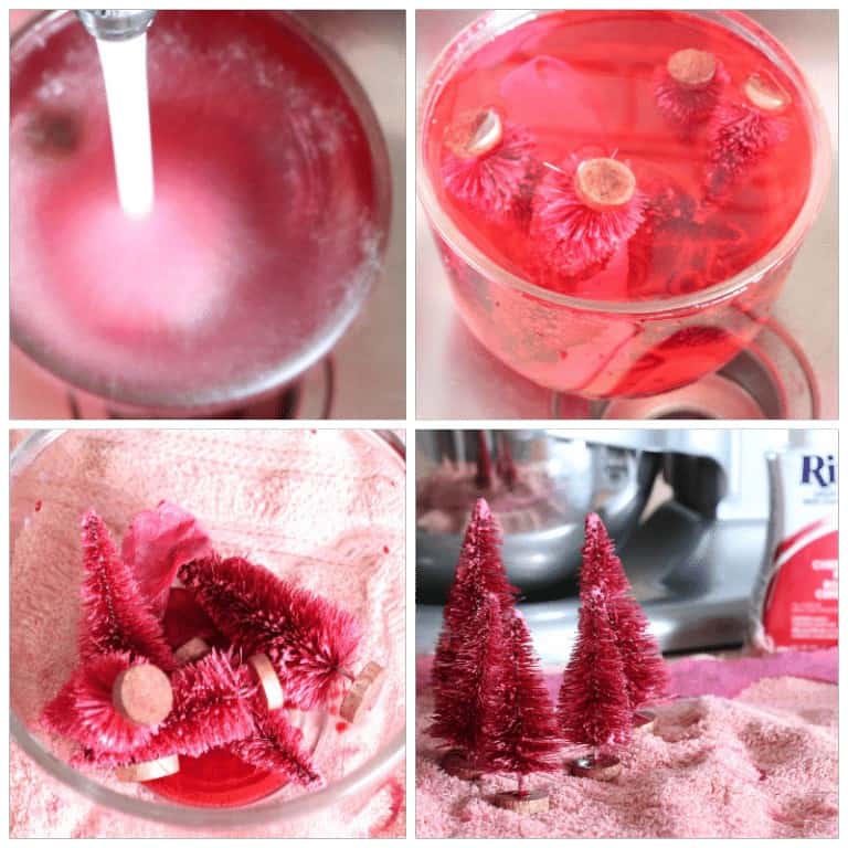How To Dye Bottle Brush Trees - The How-To Home
