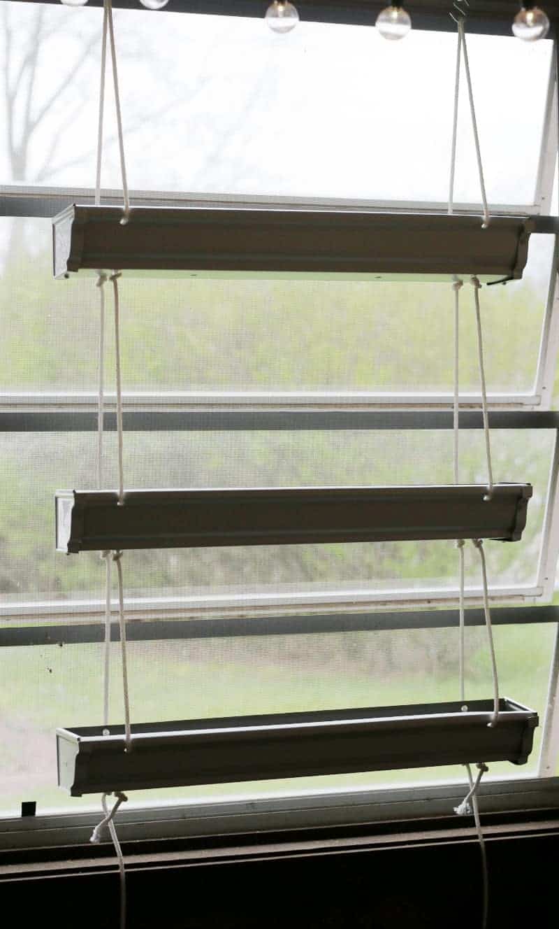 Hanging Gutter Planter - Easy DIY - The How-To Home