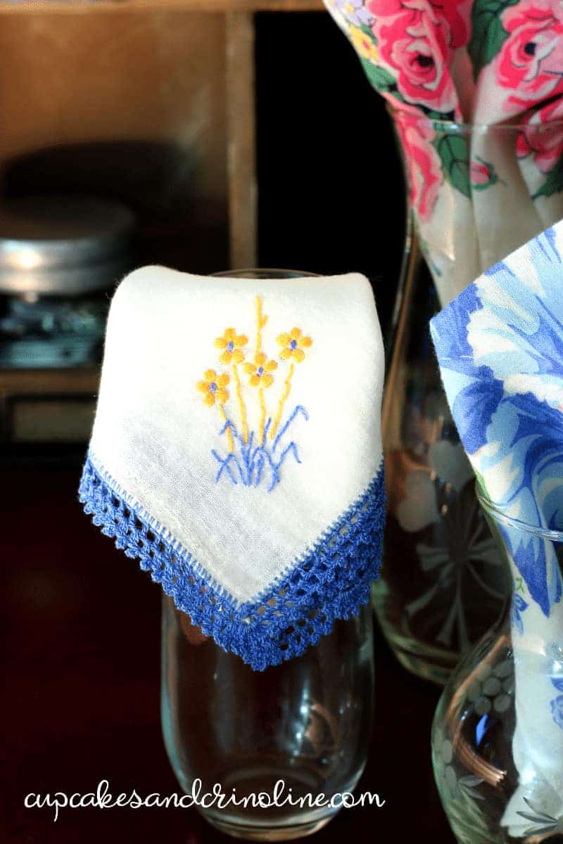 Decorating with Vintage Handkerchiefs - The How-To Home
