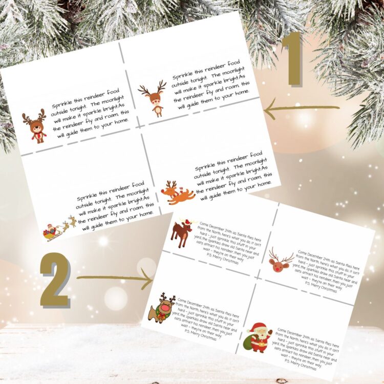 Magic Reindeer Food - Poem with Free Printables - The How-To Home