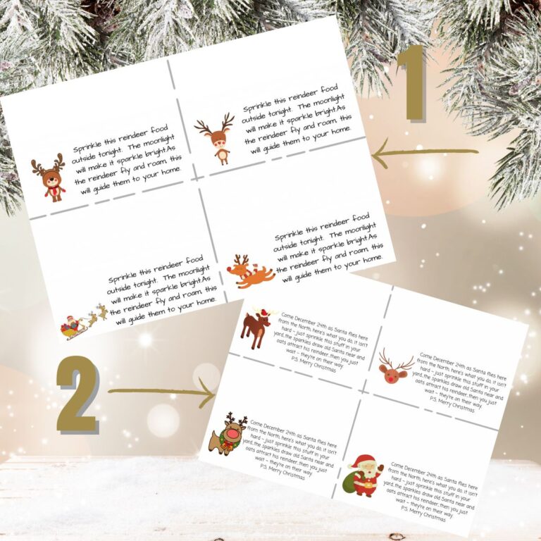 Magic Reindeer Food - Poem with Free Printables - The How-To Home