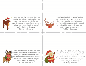 Magic Reindeer Food - Poem with Free Printables - The How-To Home