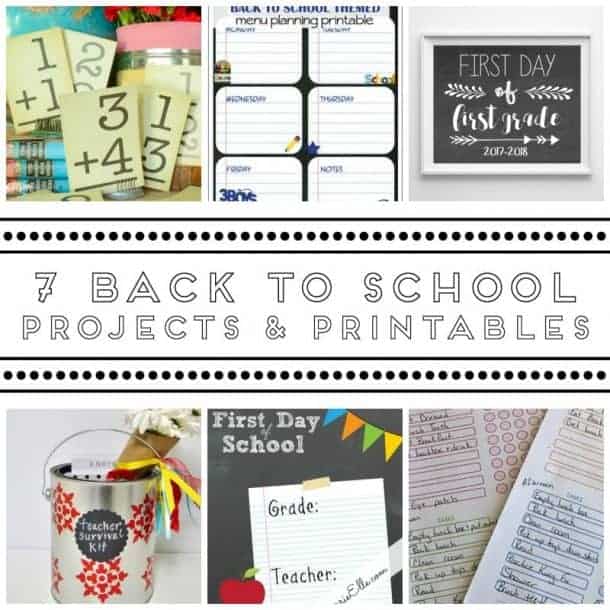 7 Back to School Projects and Printables - The How-To Home
