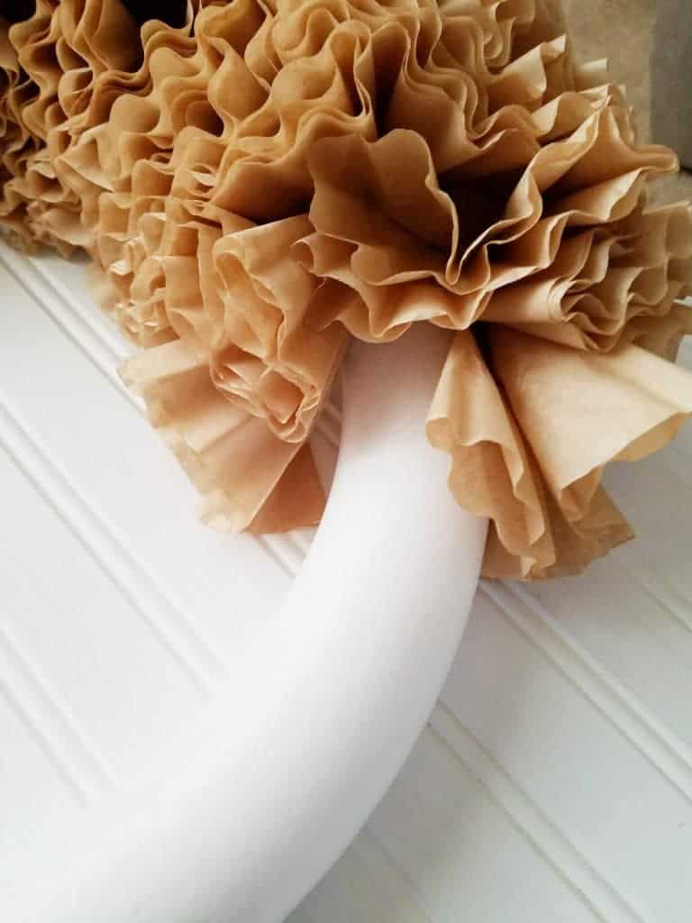 How To Make A Coffee Filter Wreath - The How-To Home