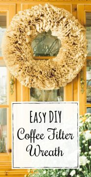 How To Make A Coffee Filter Wreath - The How-To Home