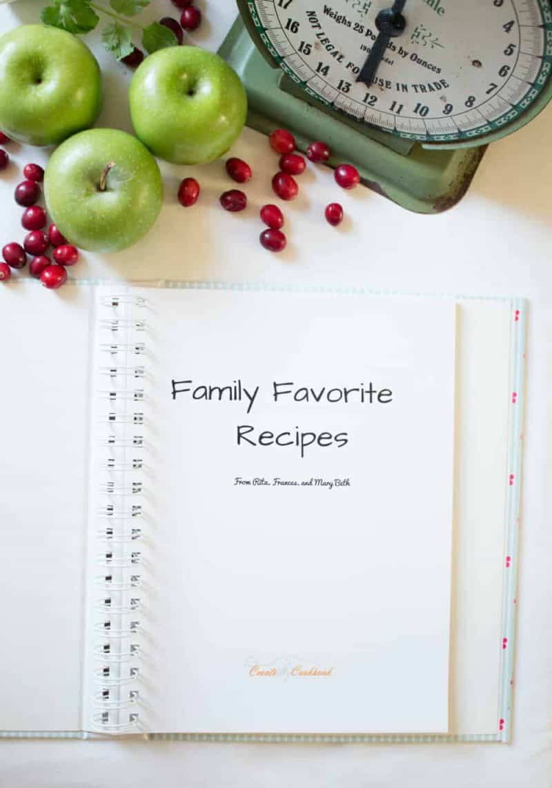 Family Memories Preserved in a Family Cookbook - A Wonderful Gift - The ...