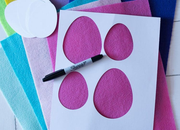How To Make Colorful Felt Easter Eggs - The How-To Home