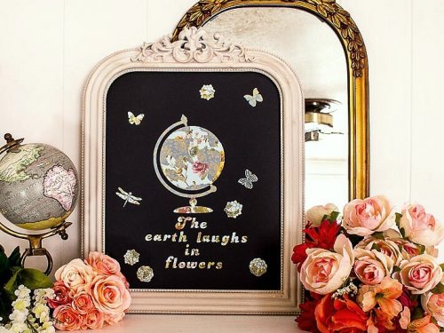 Shabby Chic Spring Chalkboard - The How-To Home