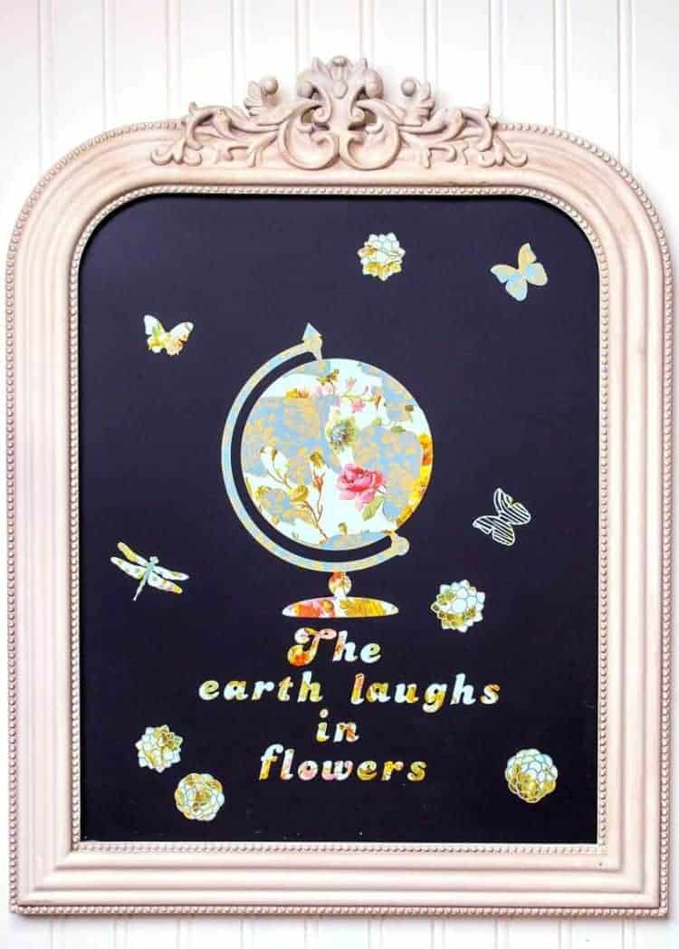 Shabby Chic Spring Chalkboard - The How-To Home
