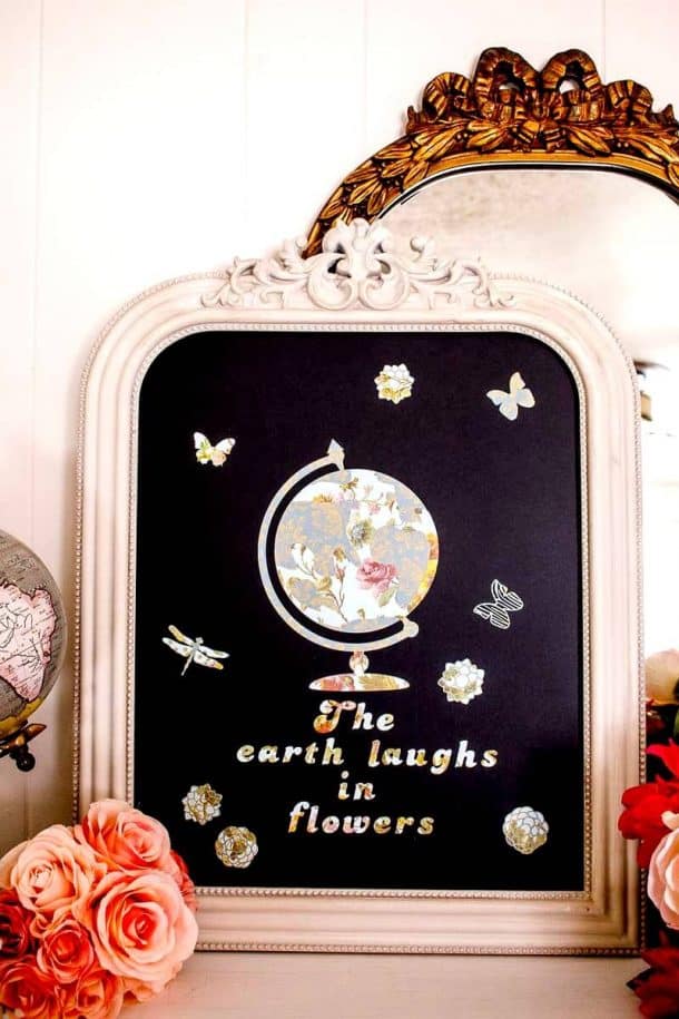 Shabby Chic Spring Chalkboard - The How-To Home