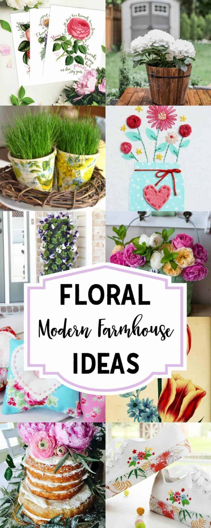 12 Floral Modern Farmhouse Ideas - The How-To Home
