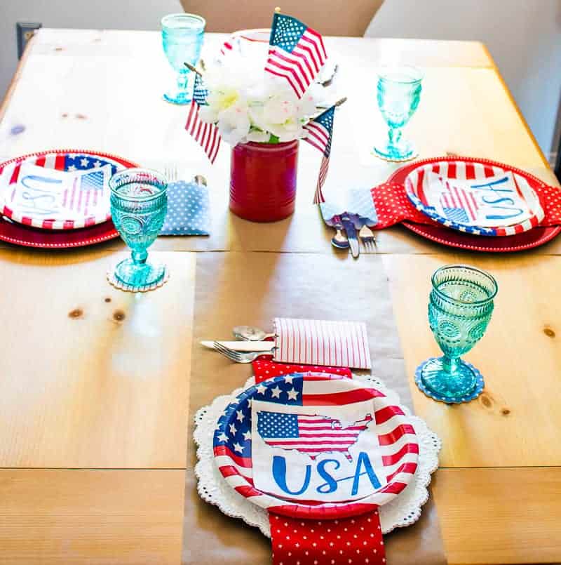 Simple Cheap And Easy 4th Of July Indoor Decor The How To Home