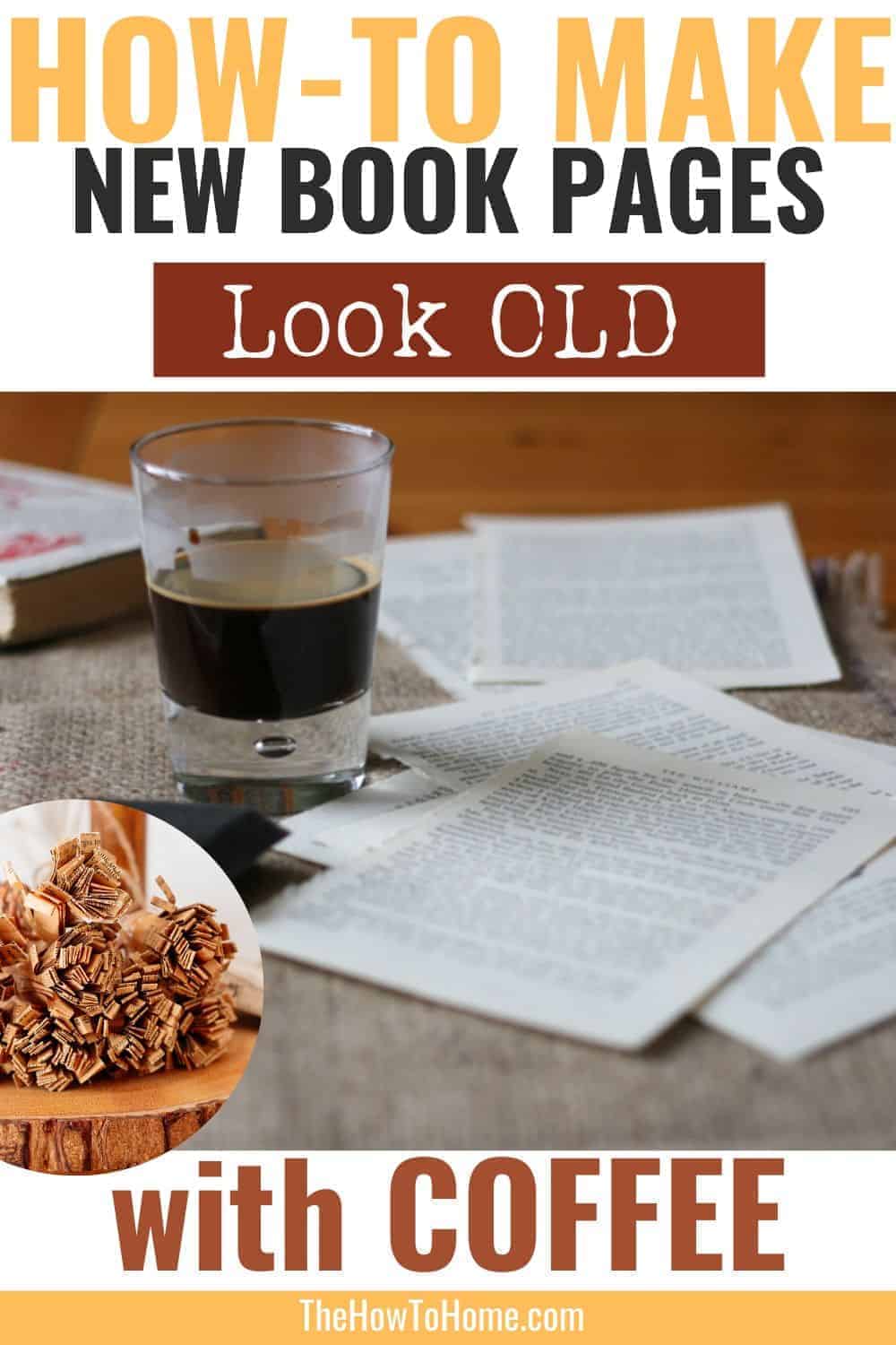 Coffee-Dyed Book Page Flowers