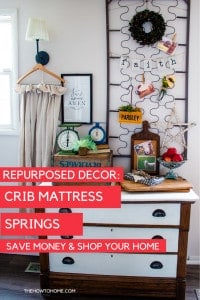 How-To Decorate with Repurposed Crib Springs - The How-To Home