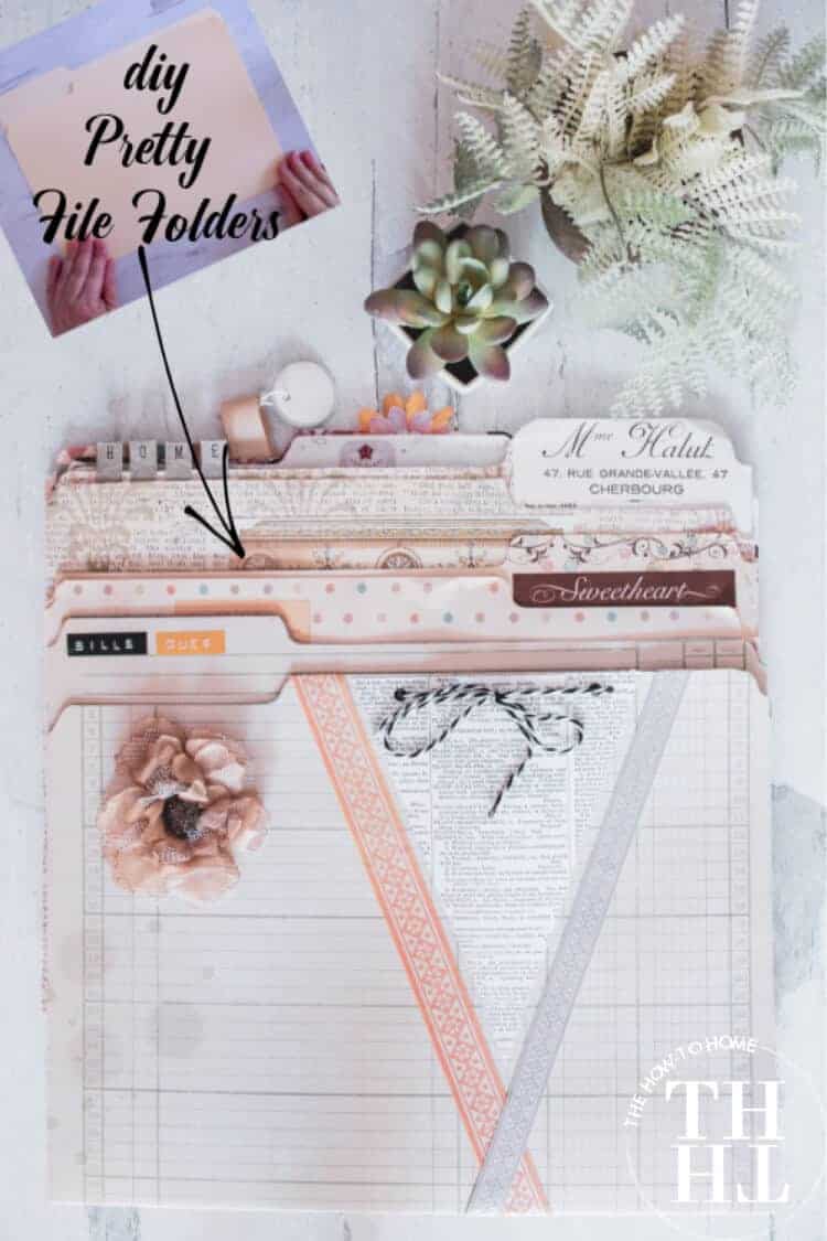 DIY Pretty File Folders - The How-To Home
