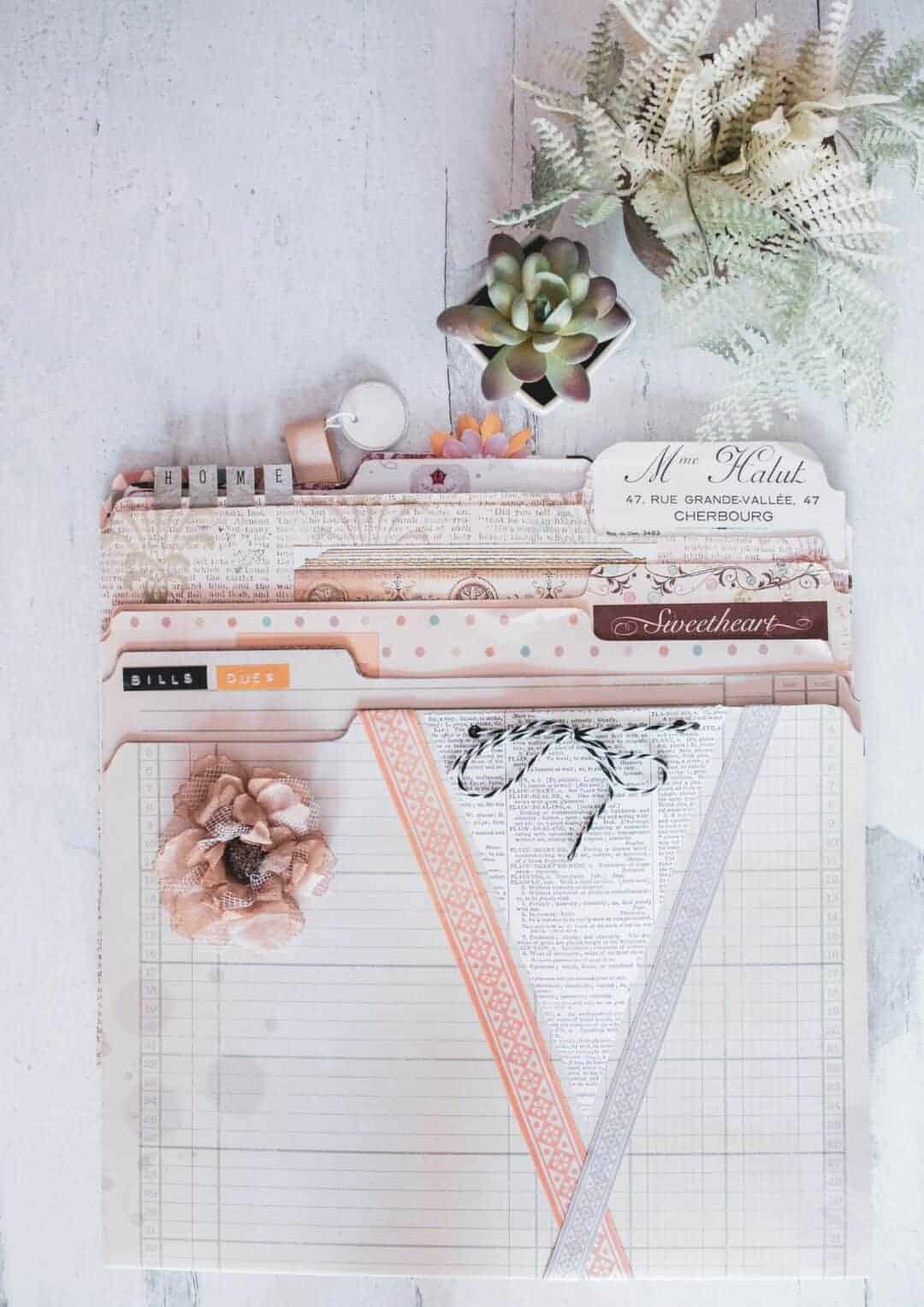 DIY Pretty File Folders - The How-To Home