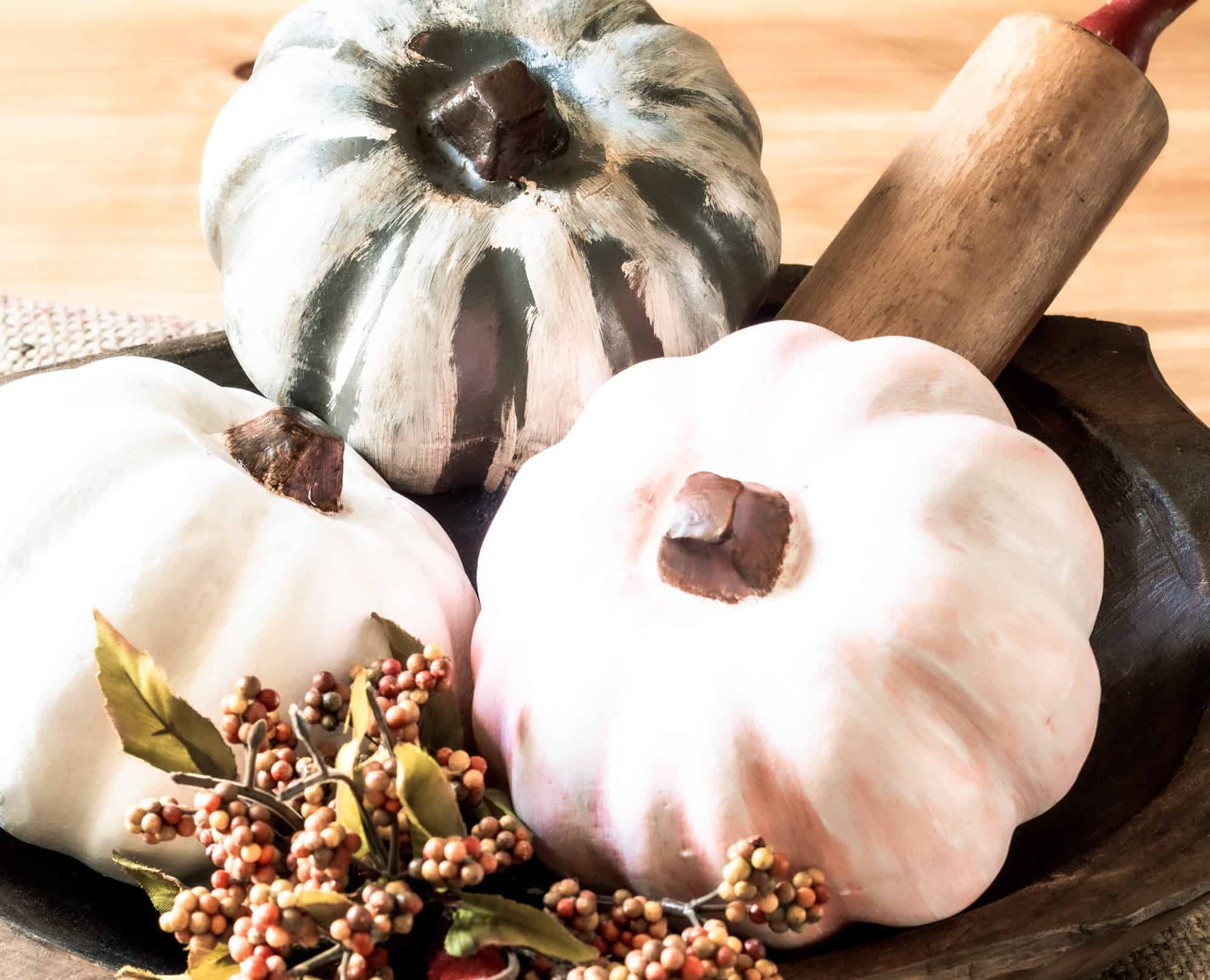 Painted Dollar Store Pumpkins - The How-To Home