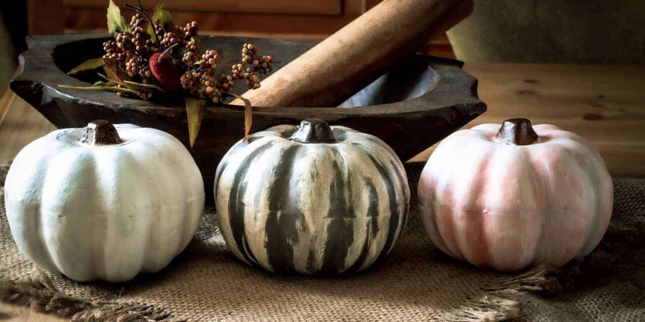 Painted Dollar Store Pumpkins - The How-To Home