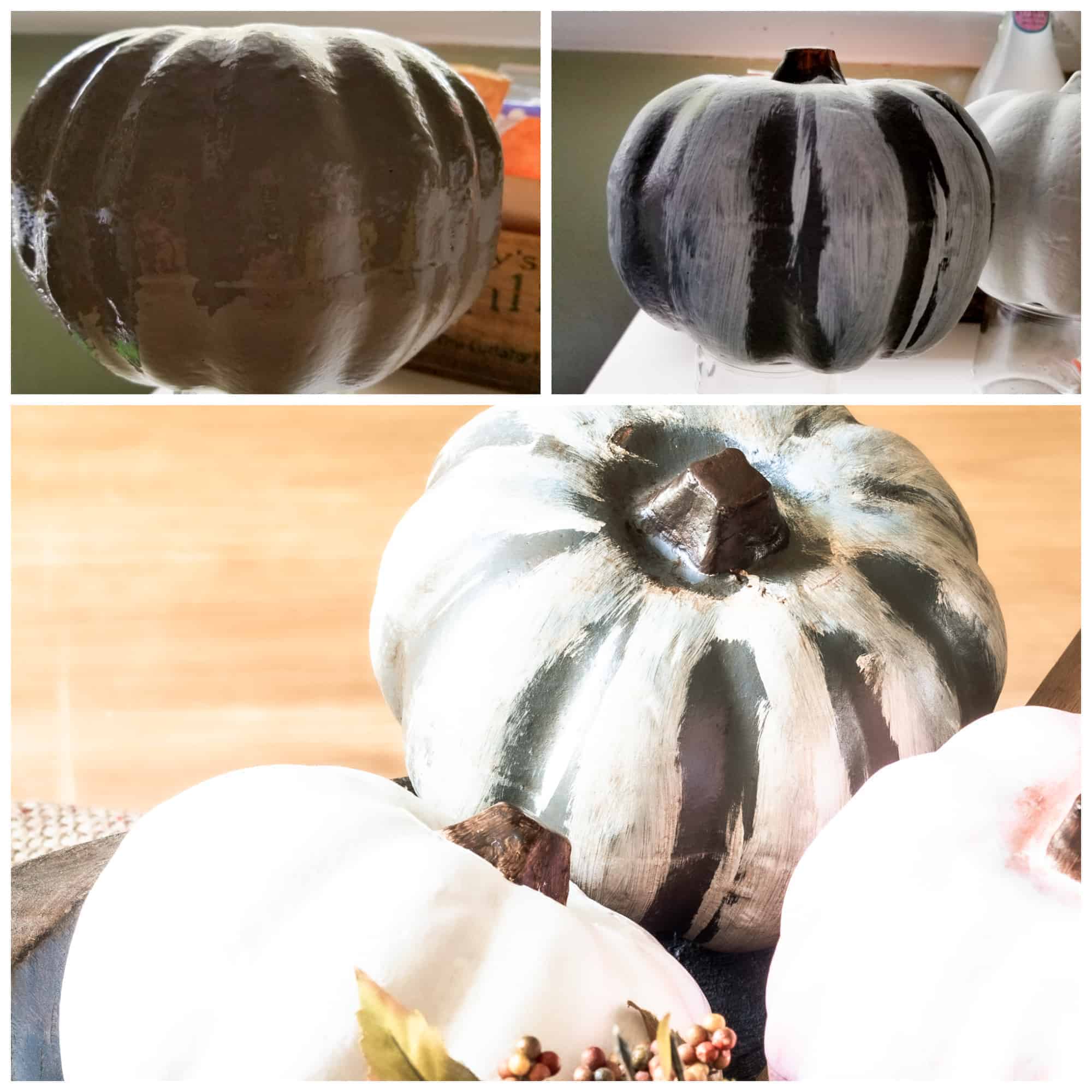 Painted Dollar Store Pumpkins - The How-To Home