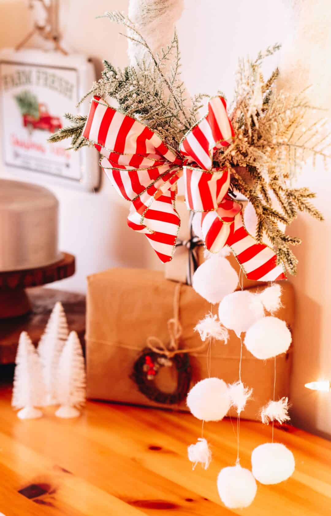 Easy-to-Make DIY Snowball Wreath - The How-To Home