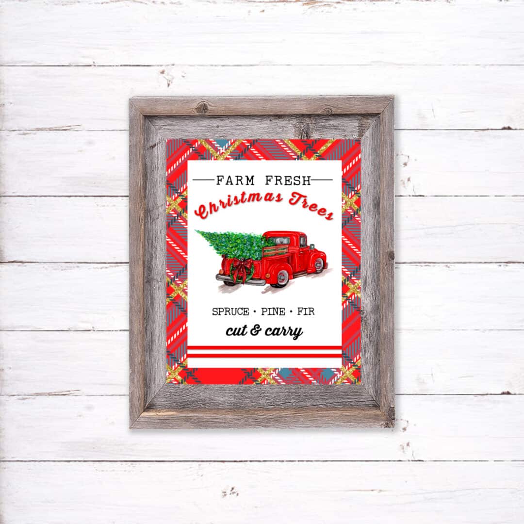 Farm Fresh Trees and Vintage Truck Printable - The How-To Home