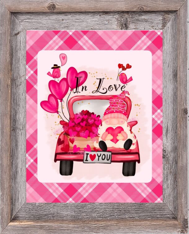 Darling Pink Vintage Truck Valentine's Day Printable - The How-To Home
