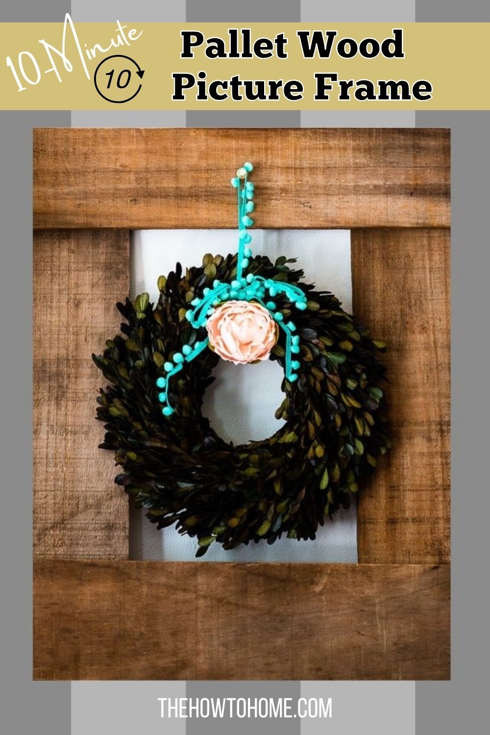 Clever and Unique 10-Minute Pallet Wood Picture Frame DIY - The How-To Home