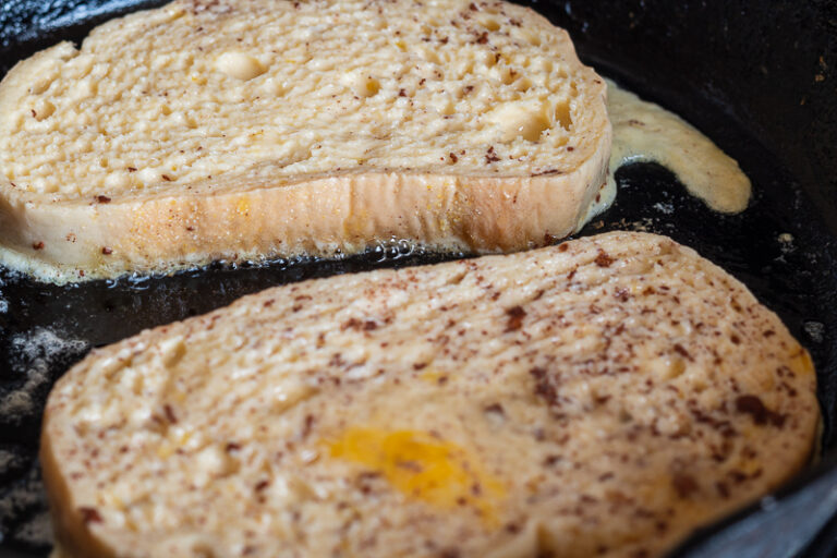 Golden French Toast with a Fresh and Delicious Strawberry Puree Syrup ...