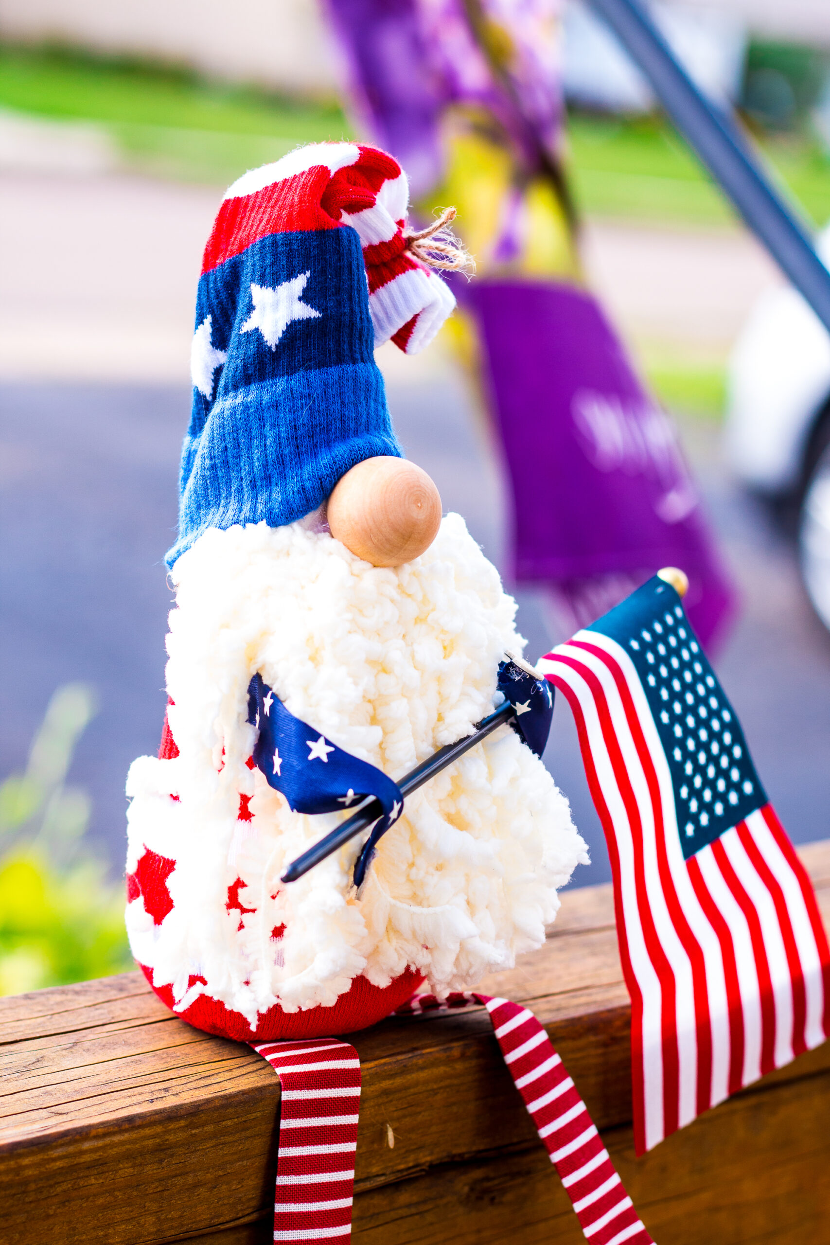 How to Make an Absolutely Adorable No-Sew Patriotic Gnome | The How-To Home