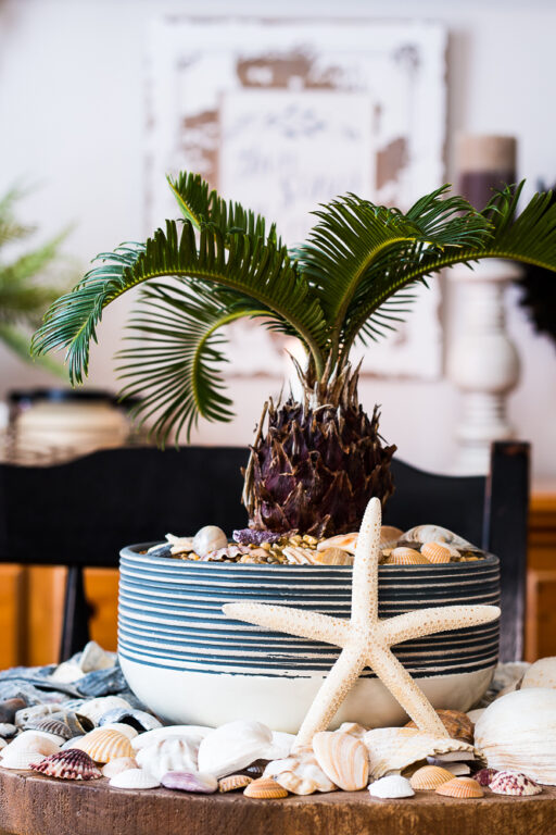 How to Make a Simple Seashell Centerpiece - The How-To Home