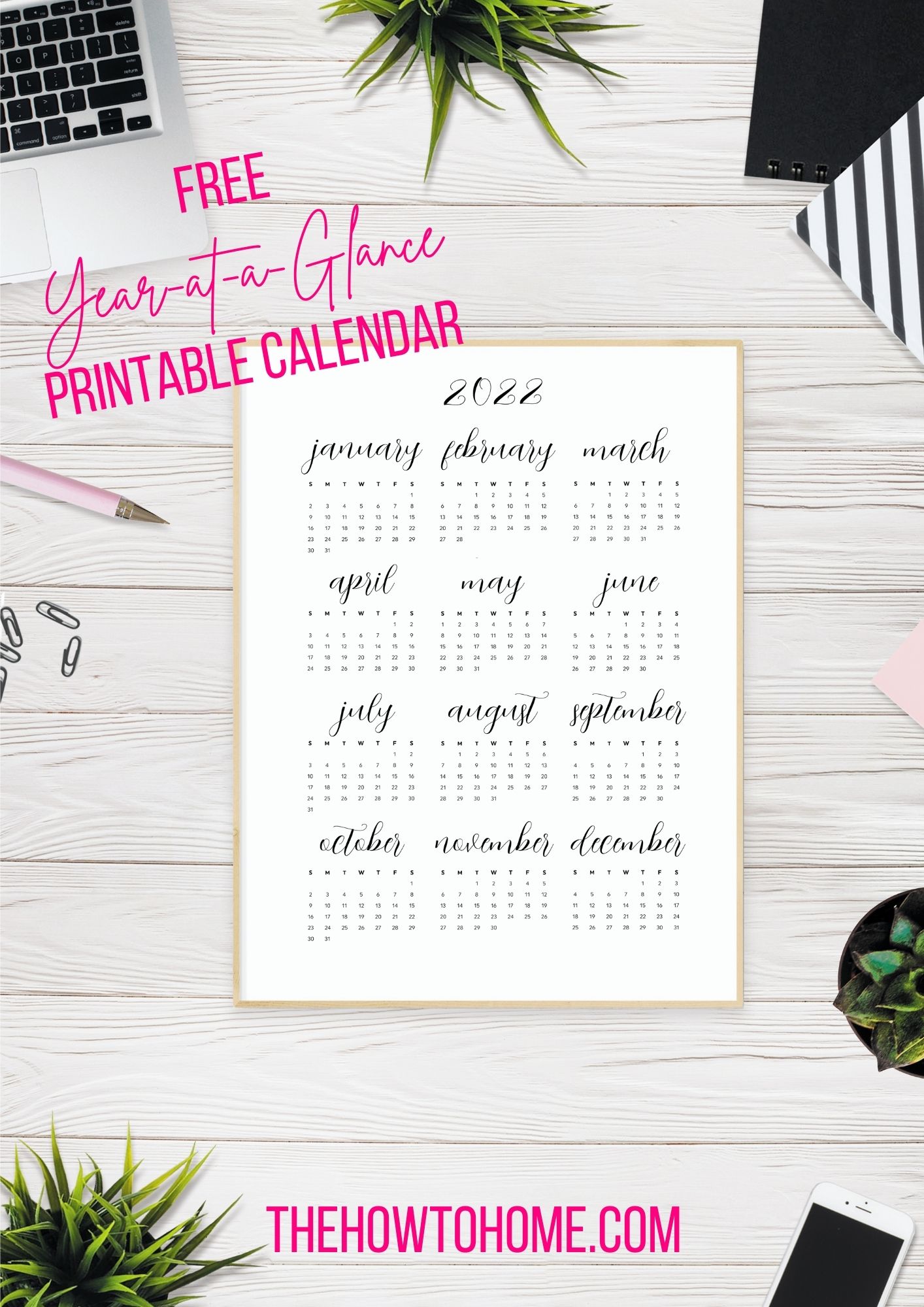 Free Printable 2022 Calendar for Kids, At-A-Glance, and Monthly - The ...