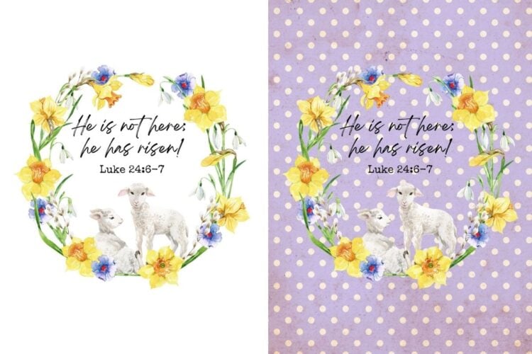 He Has Risen - Luke 24:6 - Free Easter Printable - The How-To Home