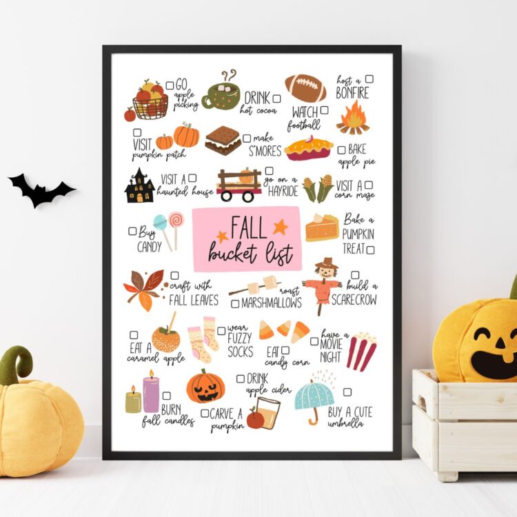 Cute Fall Bucket List Printable - The How-To Home