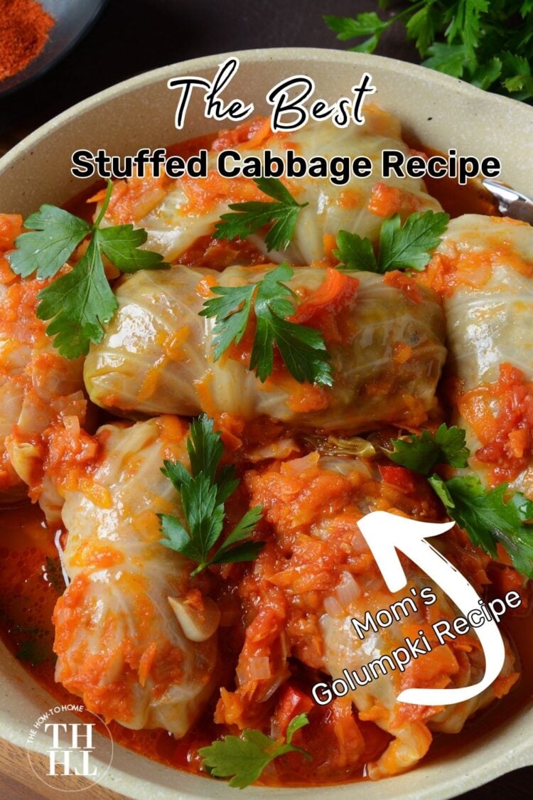 My Polish Mother's Stuffed Cabbage Roll Golumpki Recipe - The How-To Home