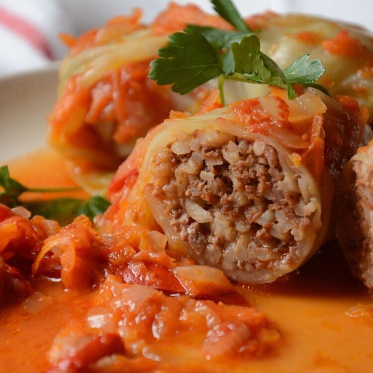 My Polish Mother's Stuffed Cabbage Roll Golumpki Recipe - The How-To Home