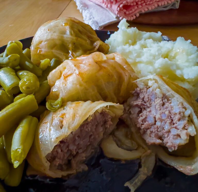 My Polish Mother's Stuffed Cabbage Roll Golumpki Recipe - The How-To Home