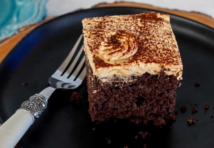 Easy Mocha Cake Recipe from a Cake Mix - The How-To Home