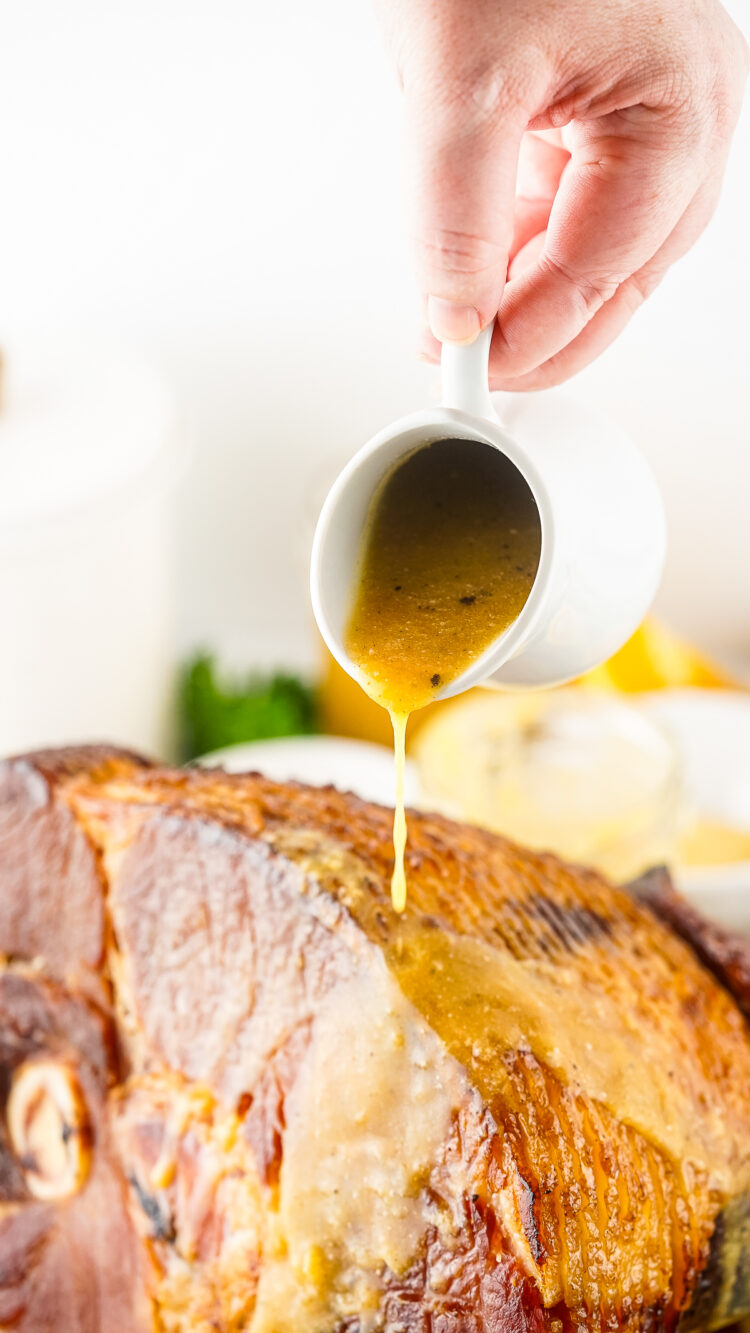 Baked Ham with Pineapple and Brown Sugar Glaze - The How-To Home